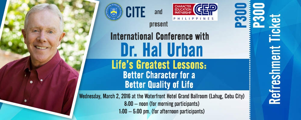 Ticket 300 Hal Urban (1) - CITE Technical Institute, Inc.